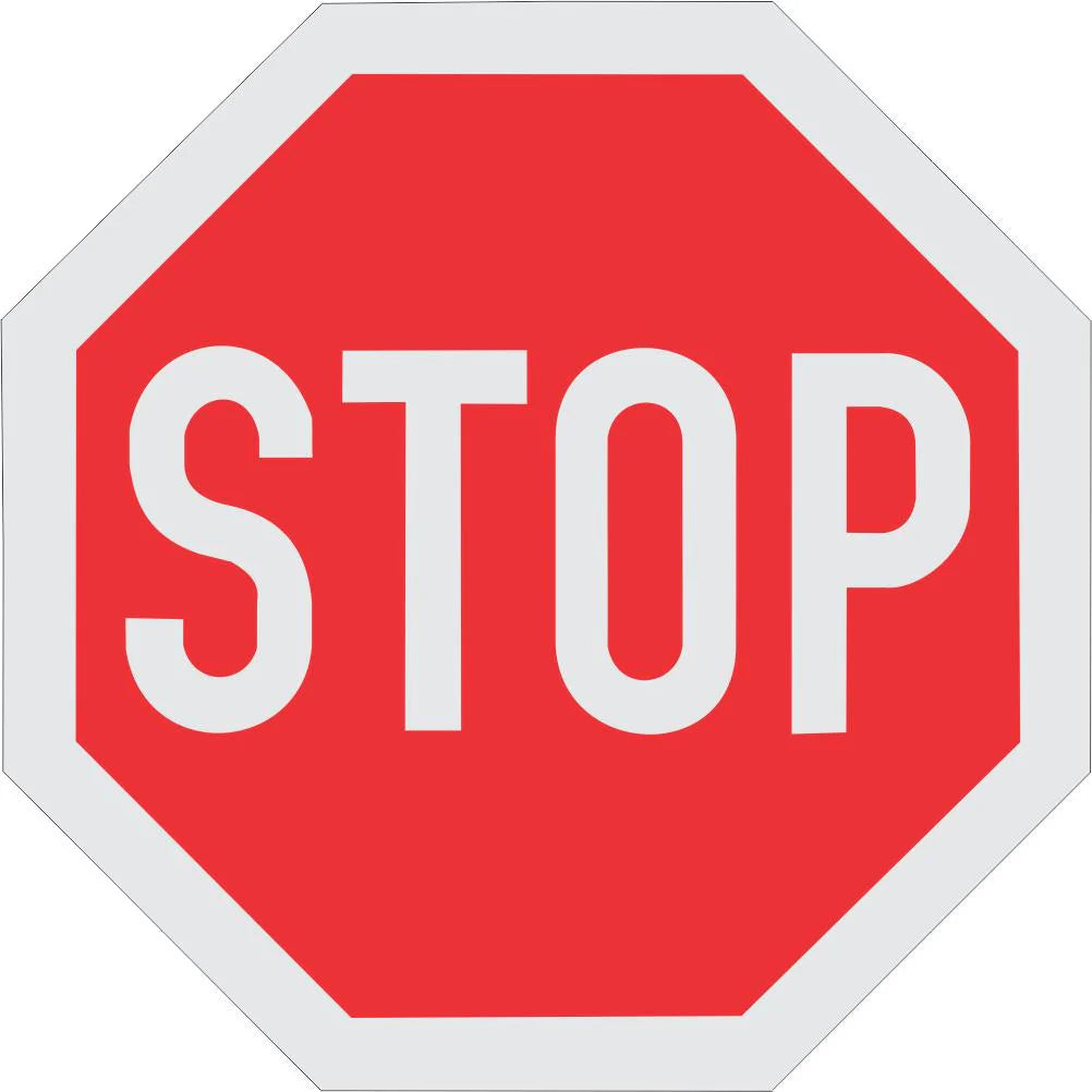 STOP Sign – Retroreflective Road Sign (Class 1) – Her Safety First
